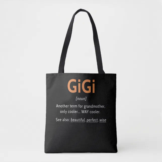 Gigi Definition Women Gigi Gift Grandma Birthday Tote Bag | Zazzle