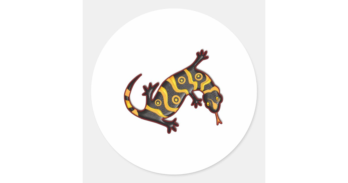Gila Monster Classic Round Sticker | Zazzle