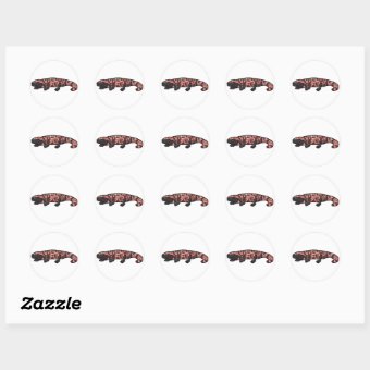 Gila Monster Classic Round Sticker | Zazzle