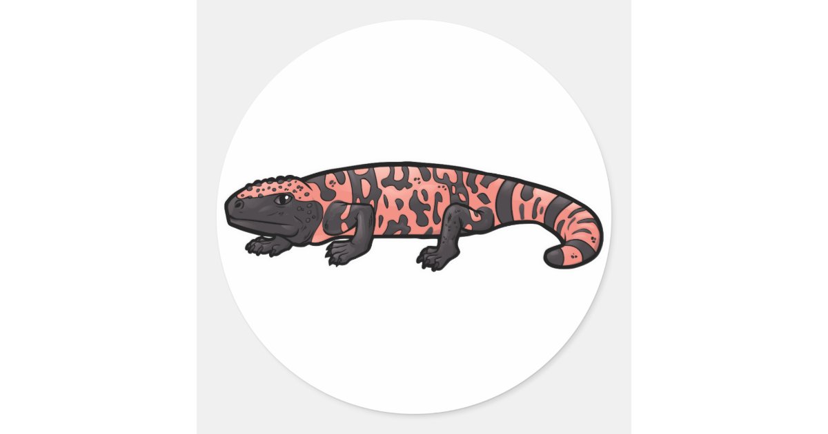 Gila Monster Classic Round Sticker | Zazzle