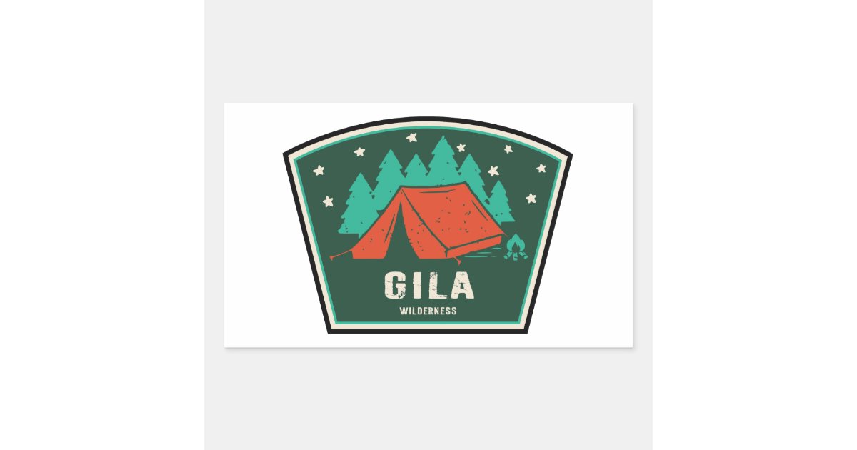 Gila Wilderness New Mexico Camping Rectangular Sticker | Zazzle