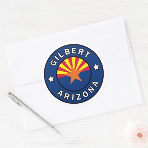 Gilbert Arizona Classic Round Sticker | Zazzle