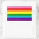 Gilbert Baker Gay Pride Flag Rainbow Stripe Rectangular Sticker | Zazzle