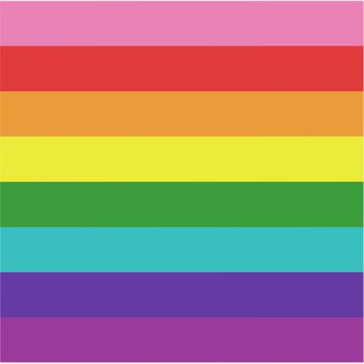 Gilbert Baker Gay Pride Flag Small Square Sticker | Zazzle