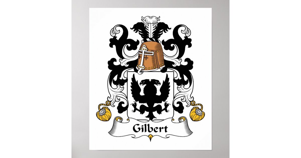 Gilbert Family Crest Poster | Zazzle