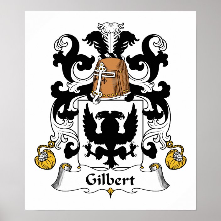 Gilbert Family Crest Poster | Zazzle.com