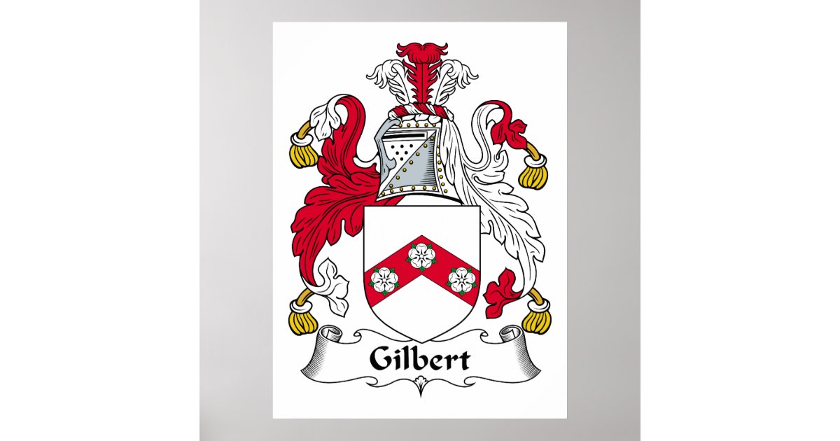 Gilbert Family Crest Poster | Zazzle