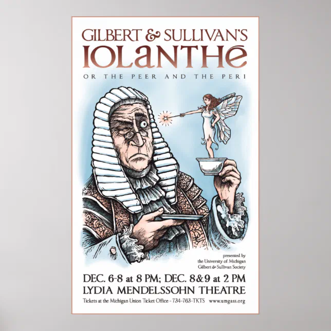Gilbert & Sullivan's Iolanthe Poster | Zazzle