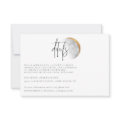 Wedding Details QR Code Script Enclosure Card | Zazzle
