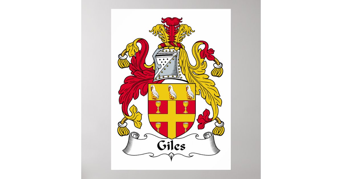 Giles Family Crest Poster | Zazzle