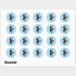 Gill 1 classic round sticker | Zazzle