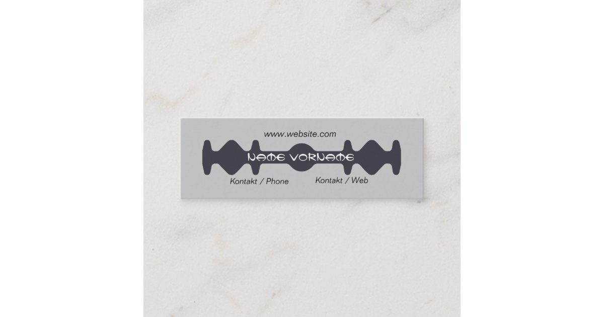 gillette mini business card | Zazzle