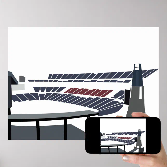Gillette stadium poster | Zazzle