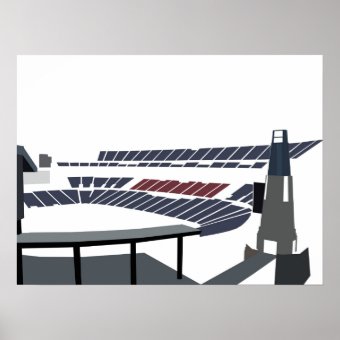Gillette stadium poster | Zazzle