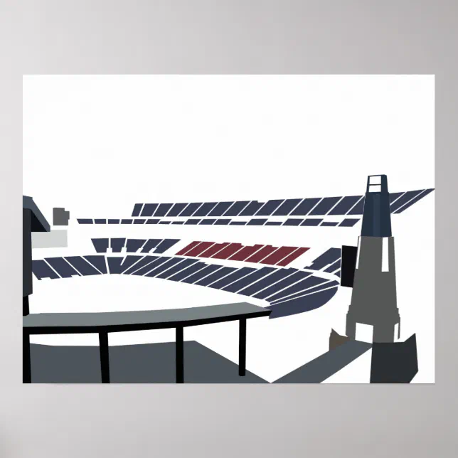Gillette stadium poster | Zazzle