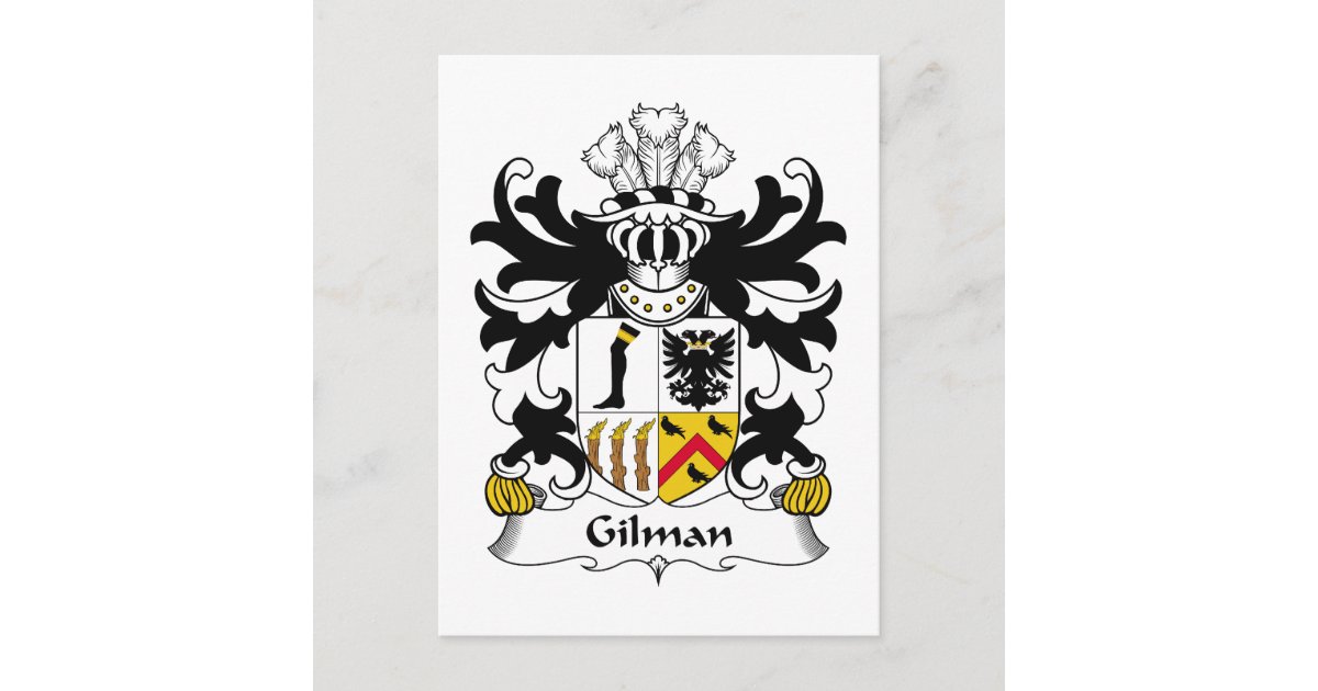 Gilman Family Crest Postcard | Zazzle