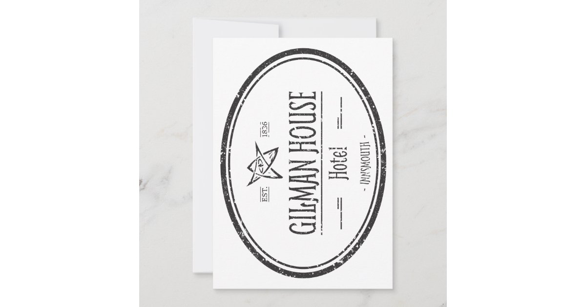 Gilman House Innsmouth Lovecraftian Invitation | Zazzle