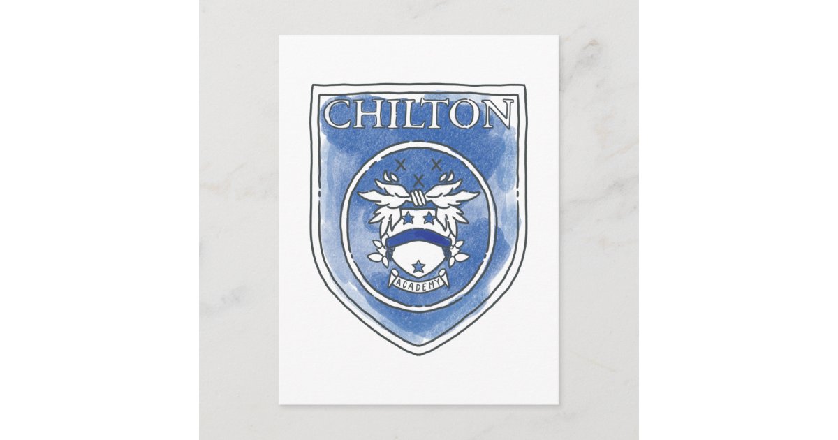 Gilmore Girls | Chilton Academy Watercolor Badge Postcard | Zazzle