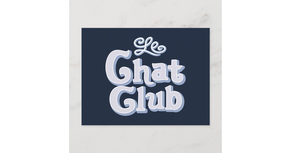 Gilmore Girls | Le Chat Club Postcard | Zazzle