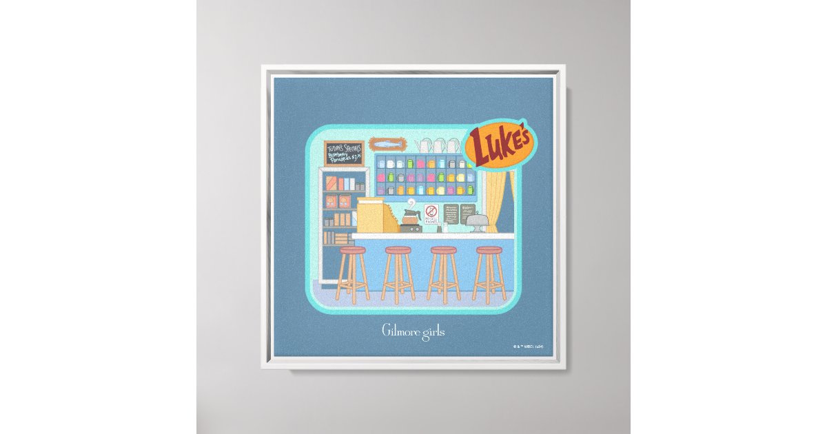 Gilmore Girls | Luke's Diner Graphic Canvas Print | Zazzle