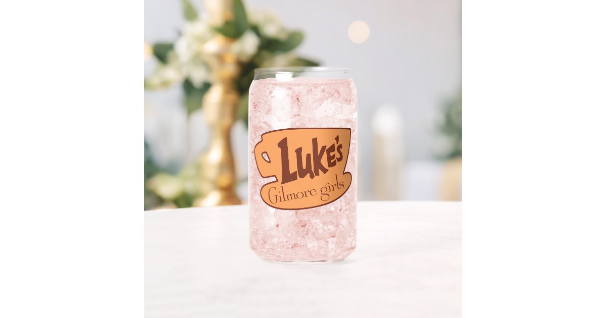 Gilmore Girls | Luke's Diner Logo Can Glass | Zazzle