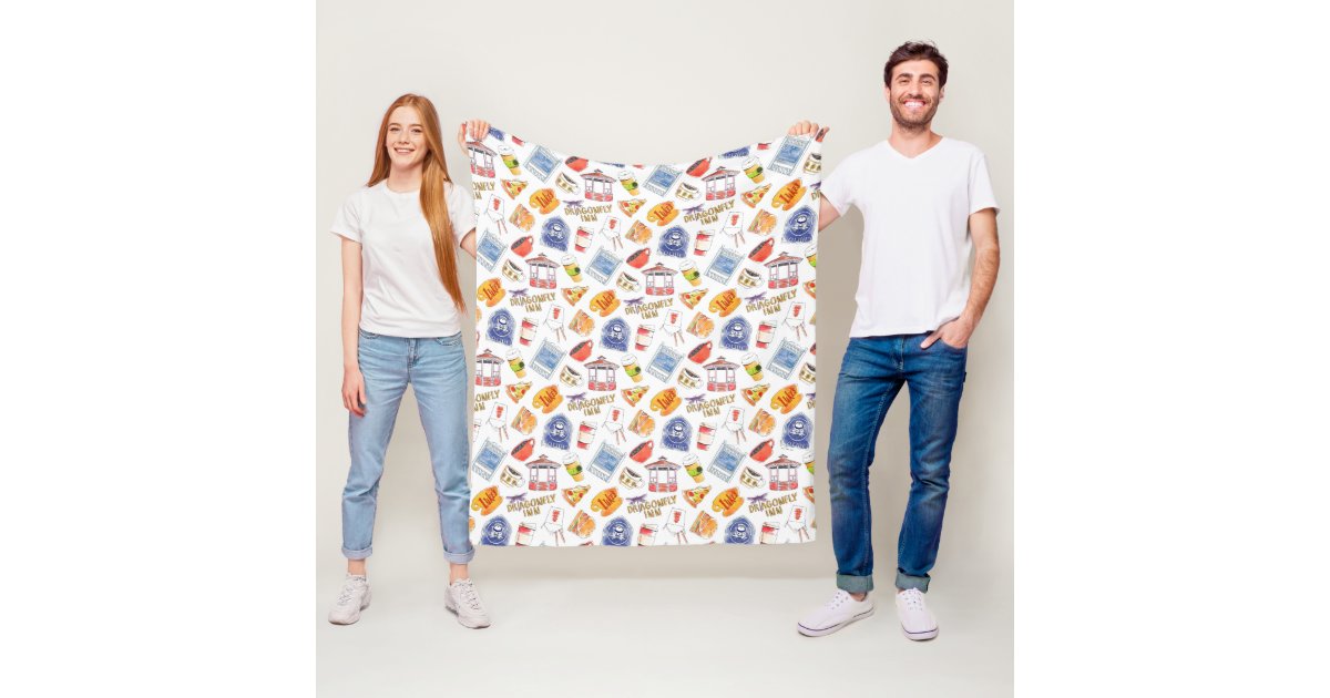 Gilmore Girls Pattern Fleece Blanket | Zazzle