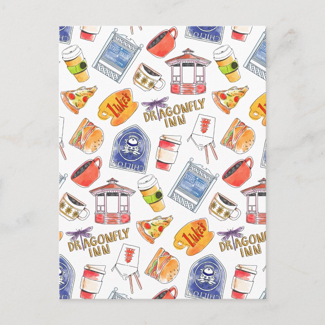 Gilmore Girls Pattern Postcard | Zazzle