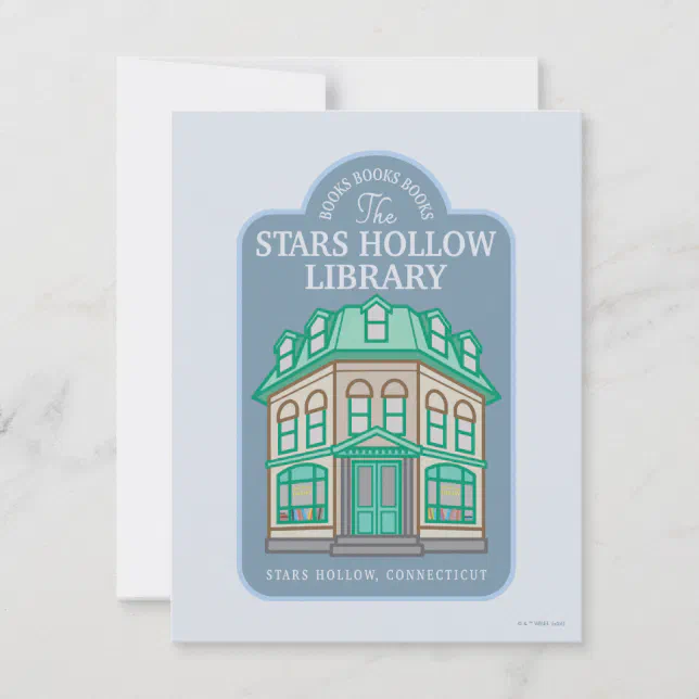 Gilmore Girls | Stars Hollow Library Note Card | Zazzle