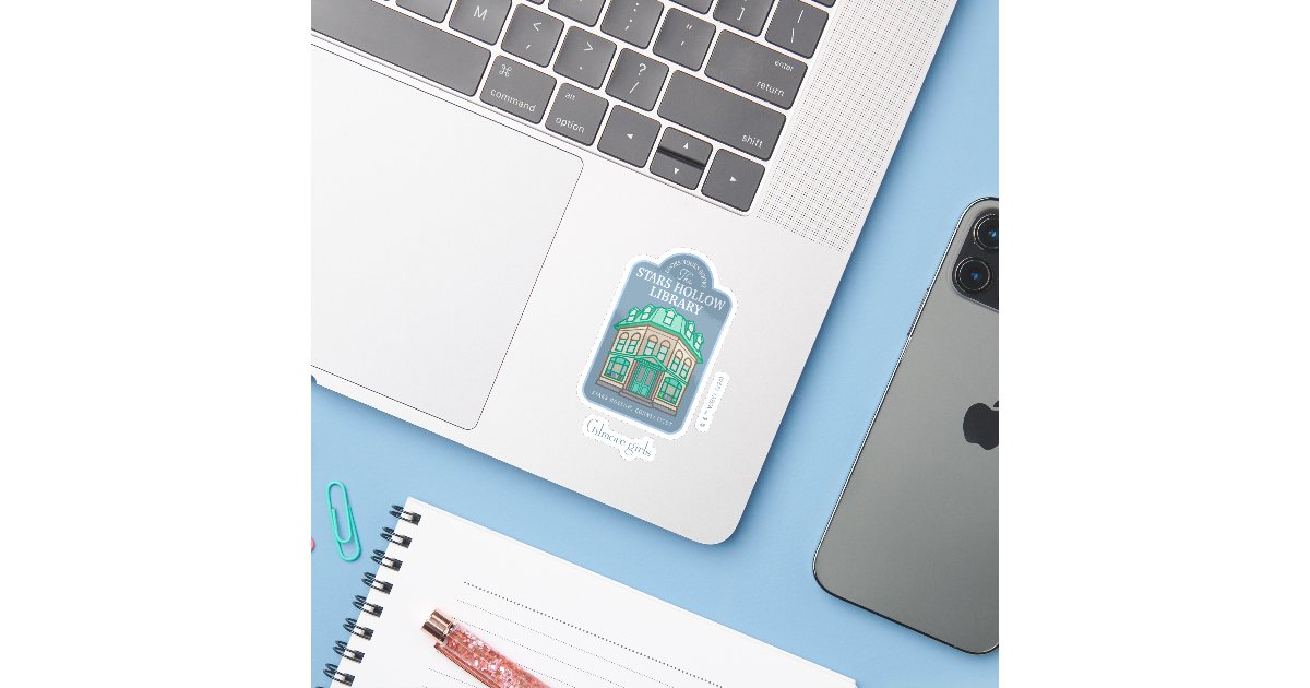 Gilmore Girls | Stars Hollow Library Sticker | Zazzle
