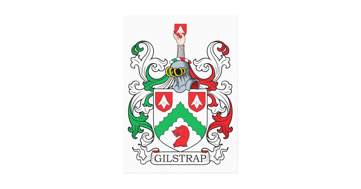 Gilstrap Family Crest Canvas Print | Zazzle