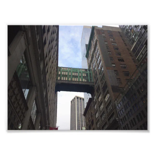 Gimbels Sky Bridge New York City NYC Photography Photo Print | Zazzle