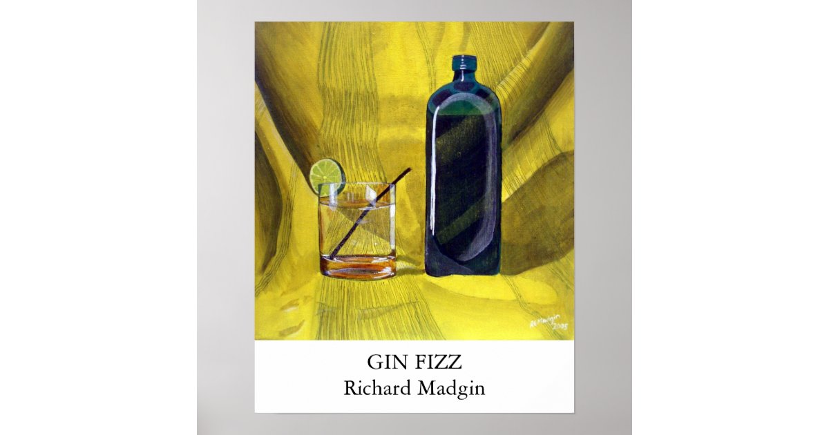 Gin Fizz Poster | Zazzle