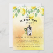 Gin Themed Birthday Party Invitation | Zazzle