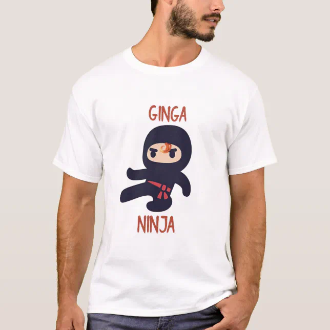 Ginga Ninja T-shirt Men's Graphic Shirt Funny | Zazzle