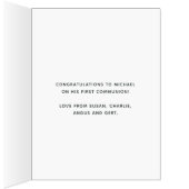 Ginger Boy First Holy Communion Congratulations Card | Zazzle