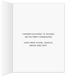 Ginger Boy First Holy Communion Congratulations Card | Zazzle