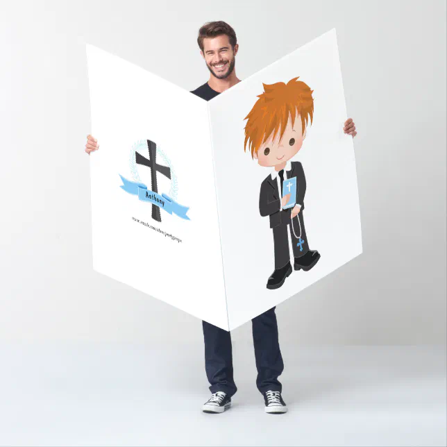 Ginger Boy First Holy Communion Congratulations Card | Zazzle