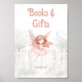 Ginger Fairy Baby Shower Books for Baby Table Sign | Zazzle