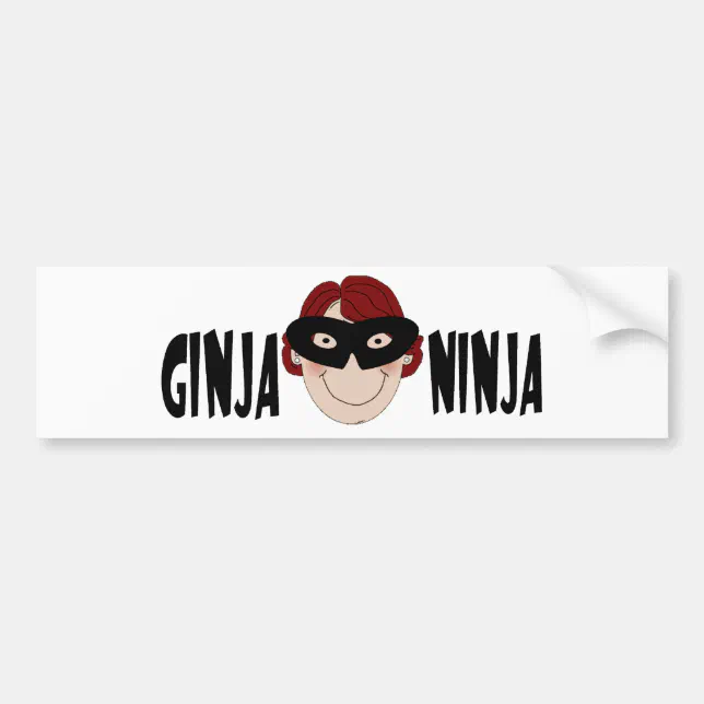 Ginger Ninja Bumper Sticker | Zazzle
