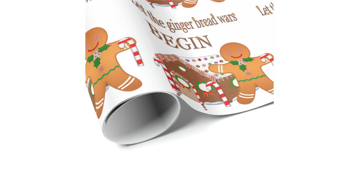 Ginger Wars Wrapping Paper | Zazzle