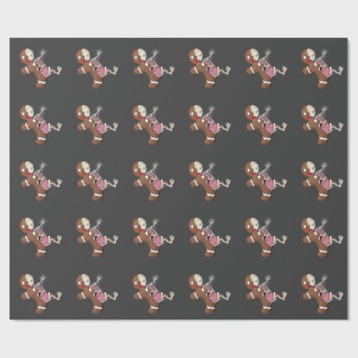 Gingerbread Anatomy Wrapping Paper | Zazzle