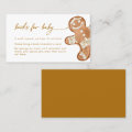 Gingerbread Baby Shower Books for Baby Card | Zazzle