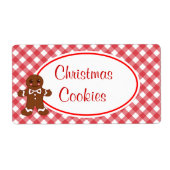 Gingerbread Christmas Cookies Labels | Zazzle
