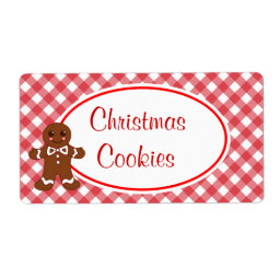 Gingerbread Christmas Cookies Labels | Zazzle