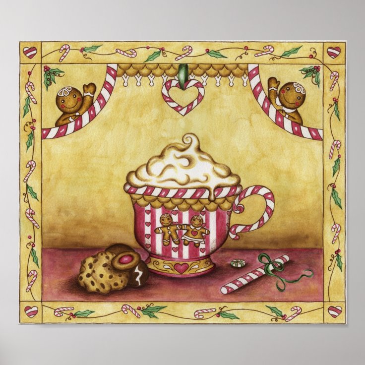 Gingerbread Coffee Poster | Zazzle