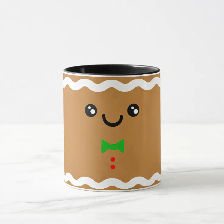 Gingerbread Cookie Christmas Mug | Zazzle