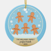 Gingerbread Cookie Family Personalized Ornament | Zazzle