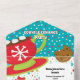 Gingerbread cookie hot cocoa santa recipe card | Zazzle
