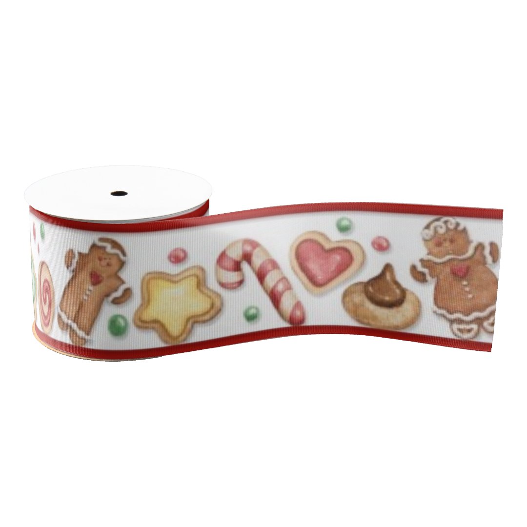 Gingerbread Cookies & Candy Ribbon | Zazzle