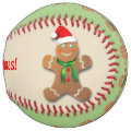 Gingerbread Cookies Celebrating Xmas Softball | Zazzle